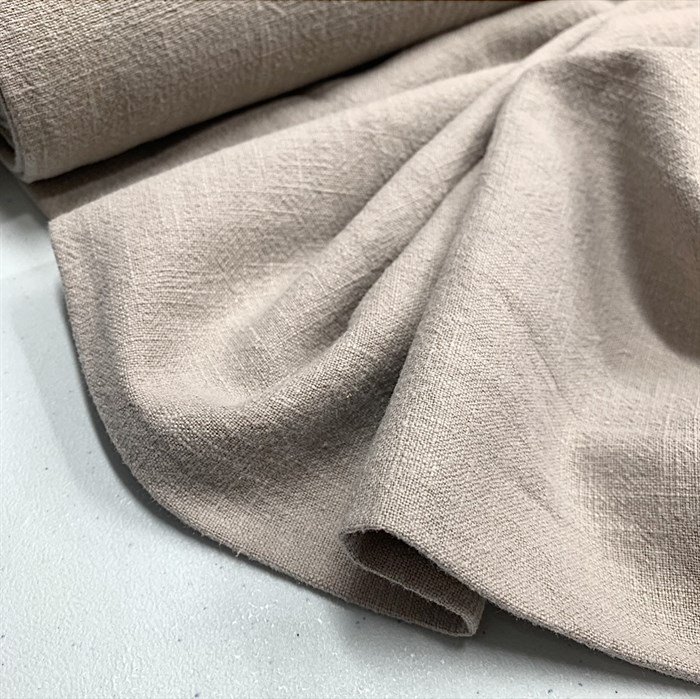 Blød, vasket hør i sand hos Citystoffer