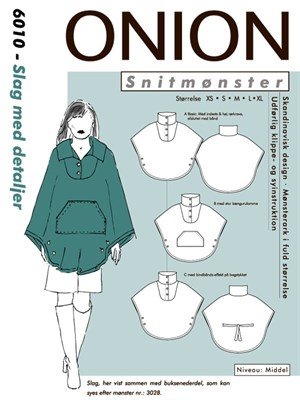 Onion 6010 - Slag/poncho - Citystoffer.dk